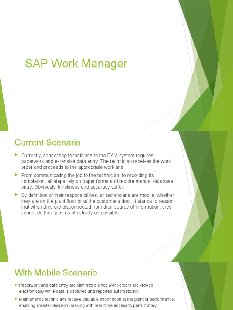 SAP Mobile Work Manager | PDF | Tablet Computer | Computing