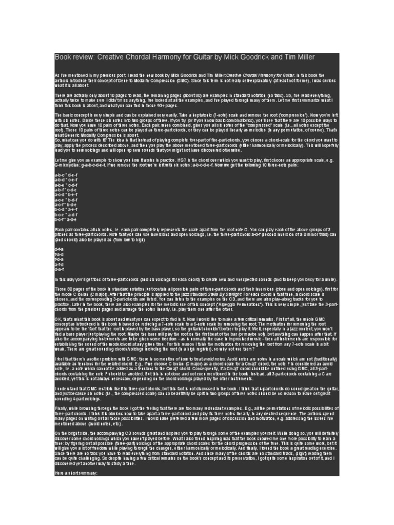 Good Rick | PDF | Chord (Music) | Scale (Music)