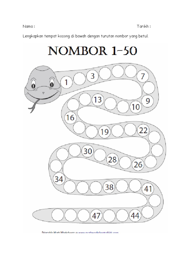 Permainan Urutan Nombor Menaik | PDF