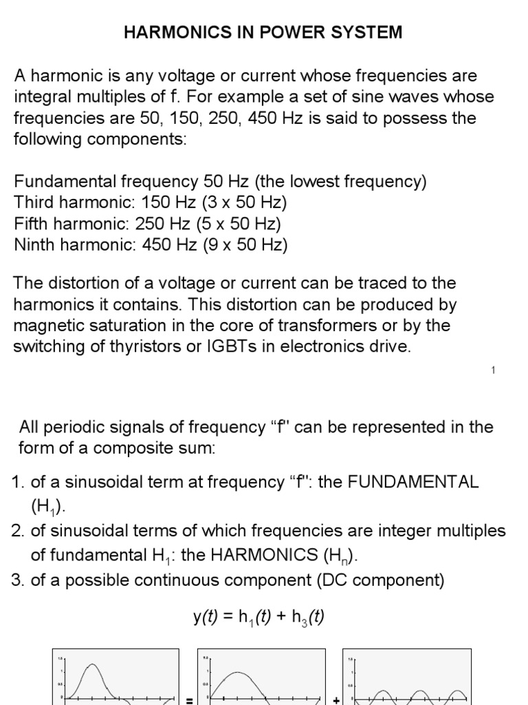 Harmonics in Power System A Harmonic Is | Download Free PDF ...