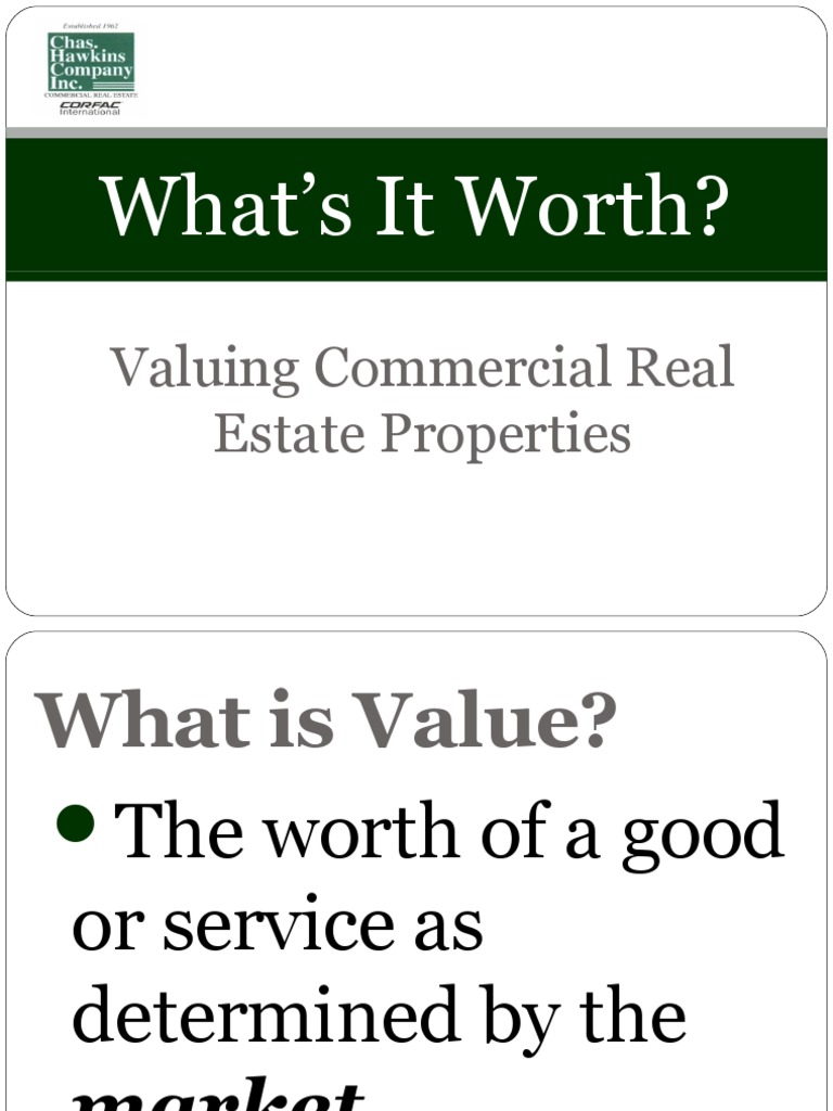 What's It Worth Presentation | Download Free PDF | Money | Financial ...