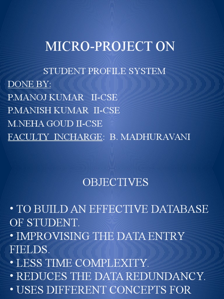 Student Profile System | PDF | Databases | Java (Programming Language)