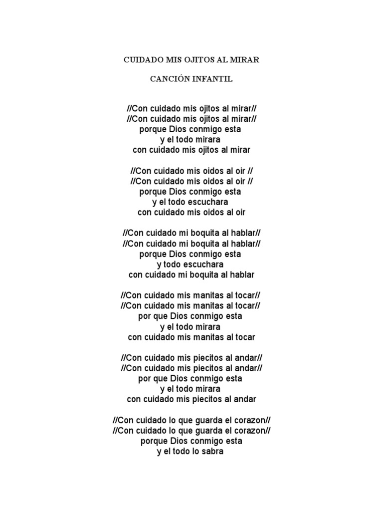 Cuidado Mis Ojitos Al Mirar | PDF | Cocina, comidas y vino