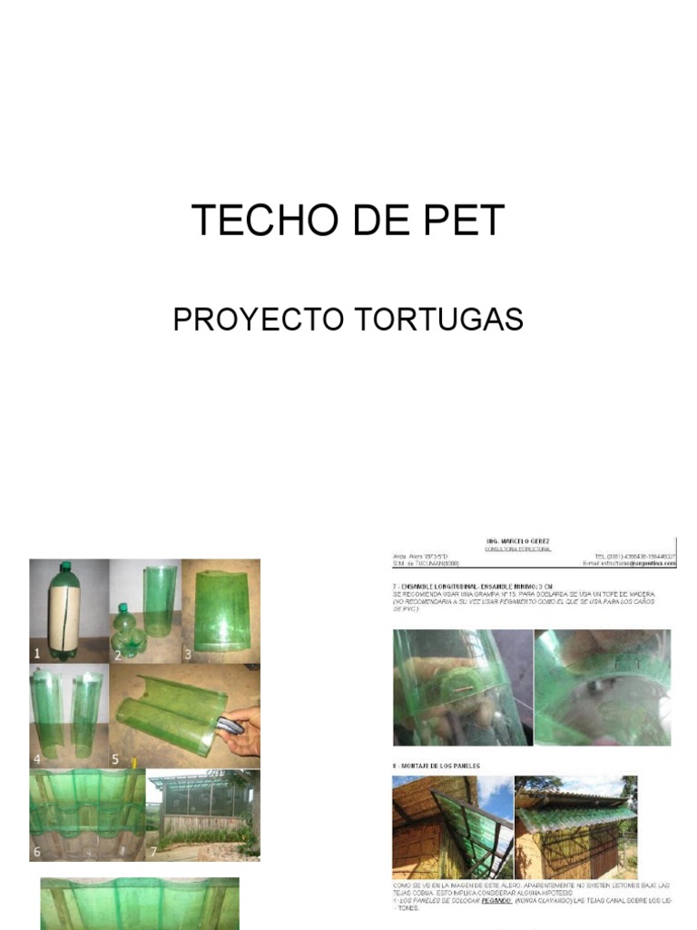 Techo de Pet | PDF | El plastico | Agua