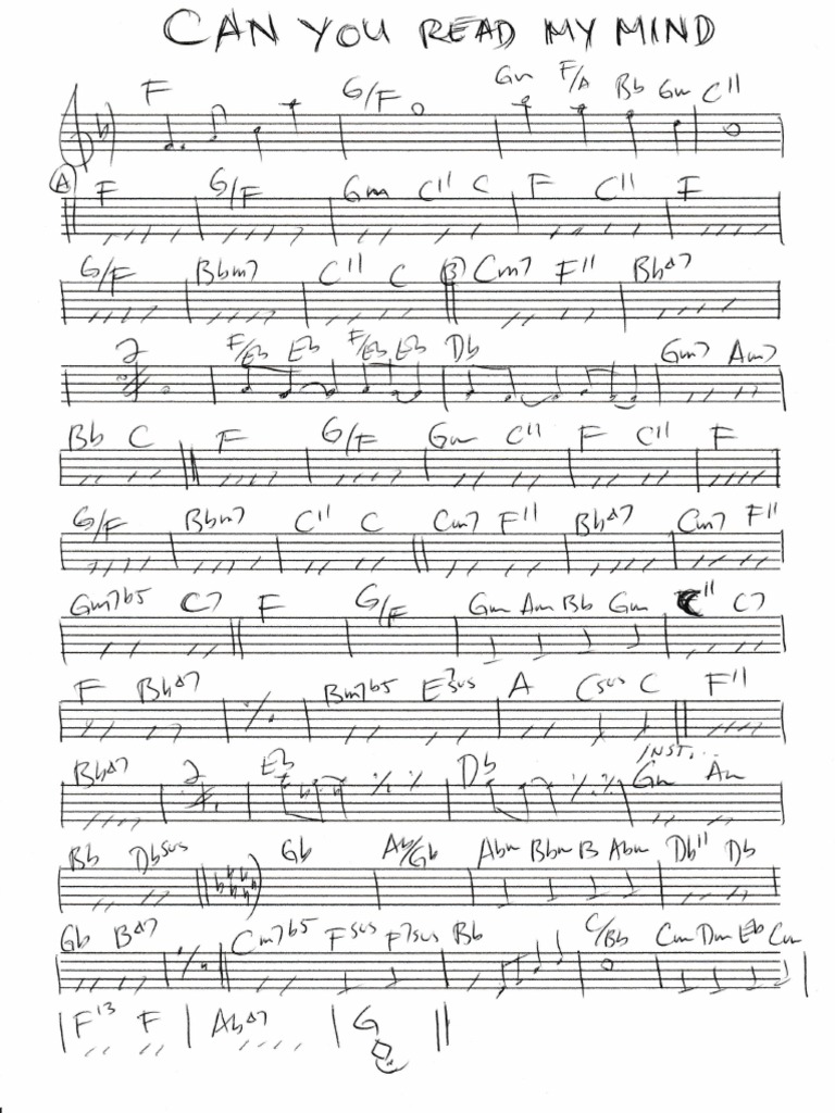 Can You Read My Mind | PDF