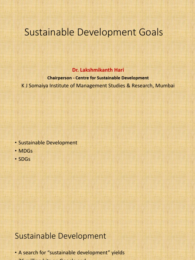 Sustainable Development Goals | PDF | Sustainability | Millennium ...