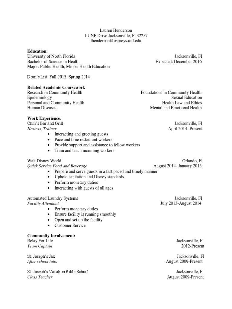 Class Resume | PDF