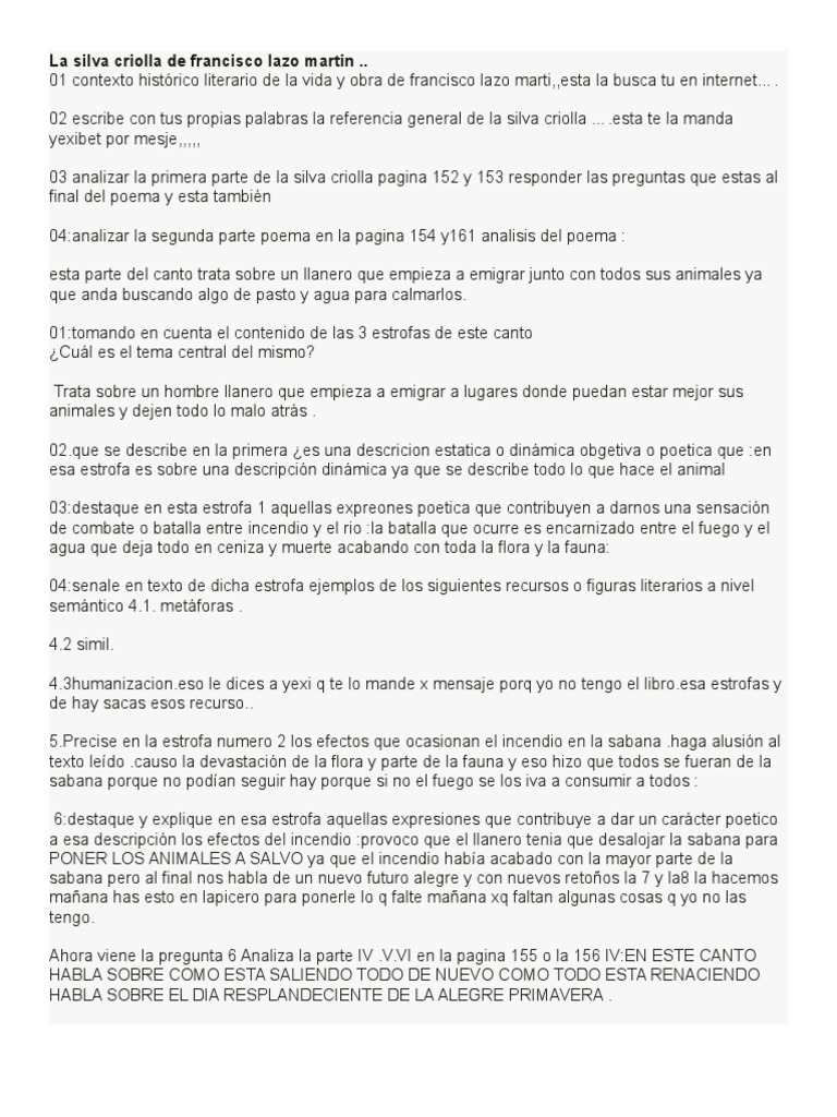 La Silva Criolla de Francisco Lazo Martin | Venezuela | Poesía