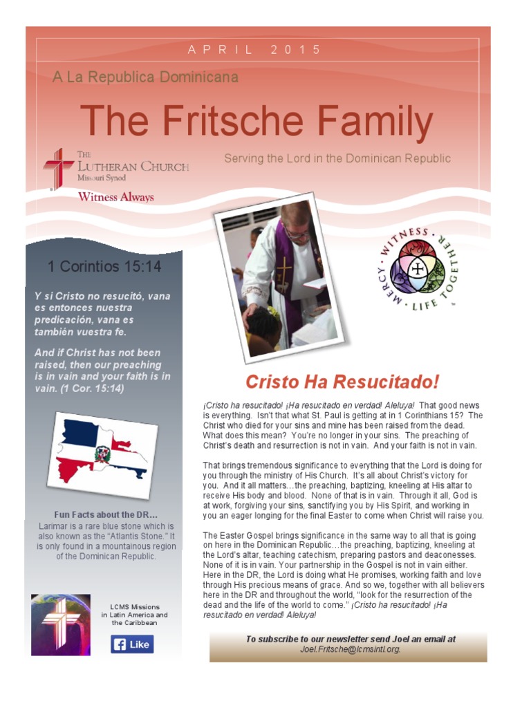 The Fritsche Family: A La Republica Dominicana | PDF | Religious Belief ...