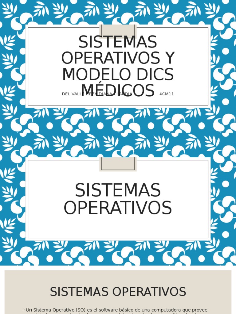 Modelo DICS en Medicina | PDF | Microsoft Windows | Computadoras personales