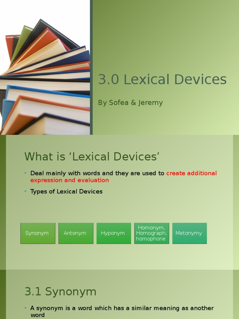 Lexical Devices | PDF | Philology | Language Arts & Discipline