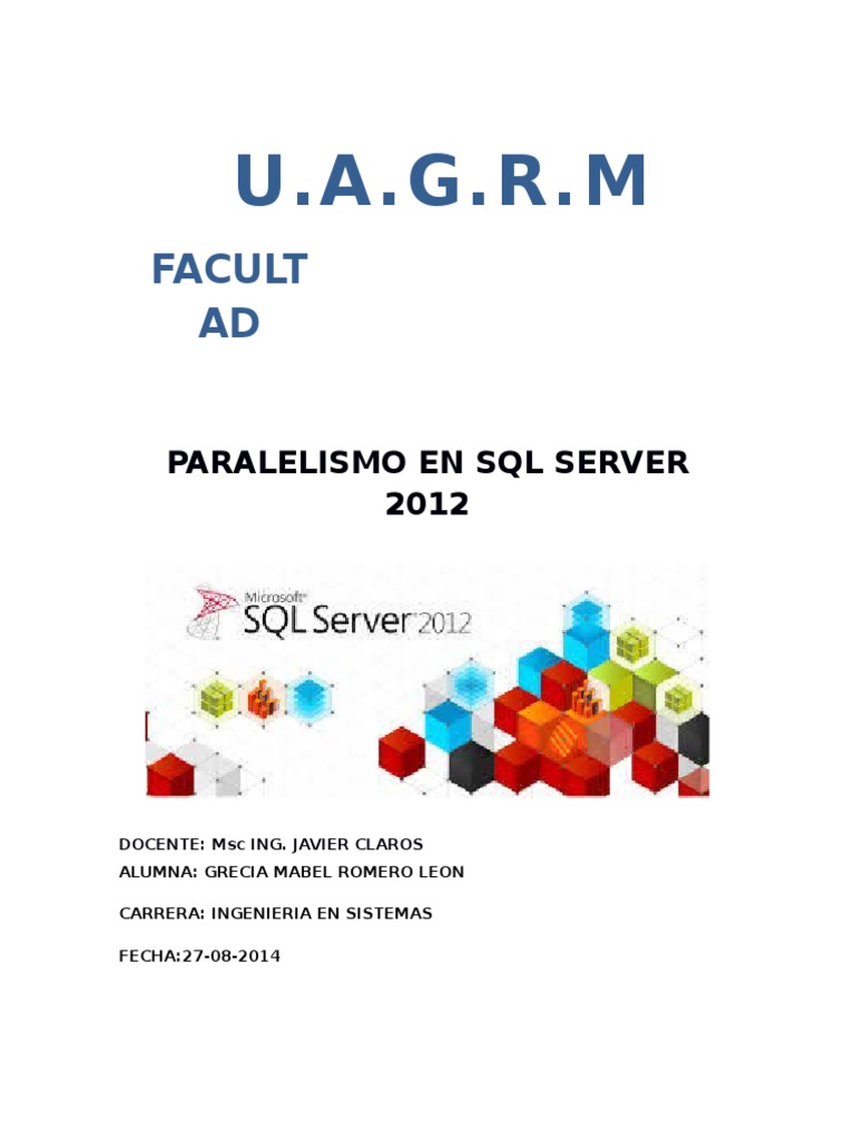 Paralelismo en SQL Server | PDF | Unidad Central de procesamiento ...