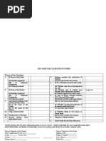 Declaration of Assets and Liabilities Form - BPSC Teacher 3 | PDF ...