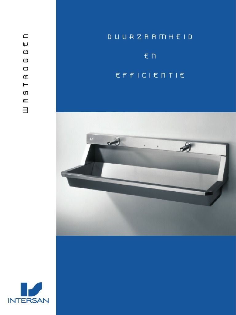 De INTERSAN-Wastroggen Zijn Uitermate Geschikt Voor Plaatsen | PDF