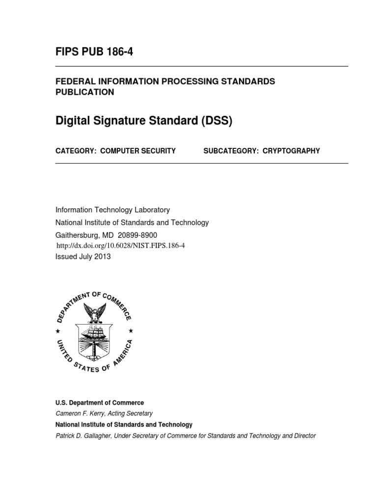 Nist Fips 186-4 | PDF
