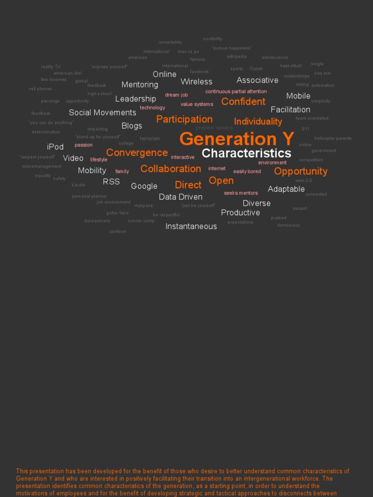 Understanding Generation Y and Z | PDF | Millennials | Mentorship