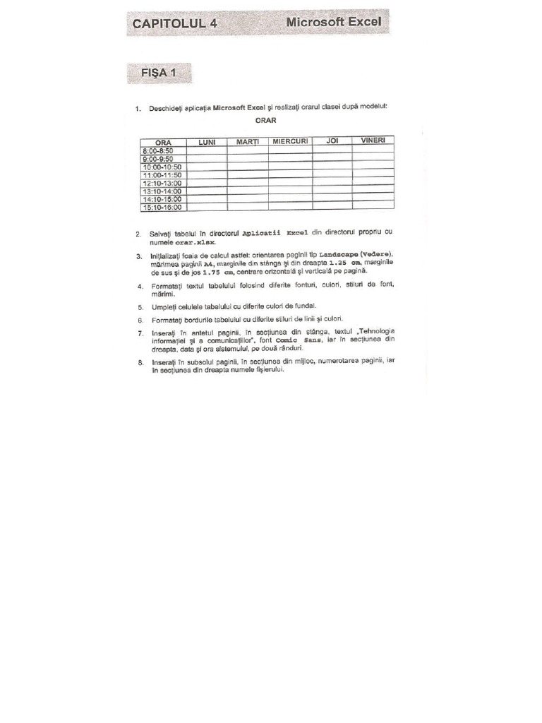 Fise Excel | PDF