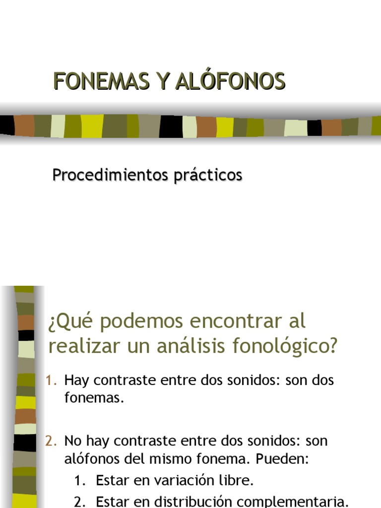 22 Fonemas y Alofonos | PDF | Fonema | Fonología