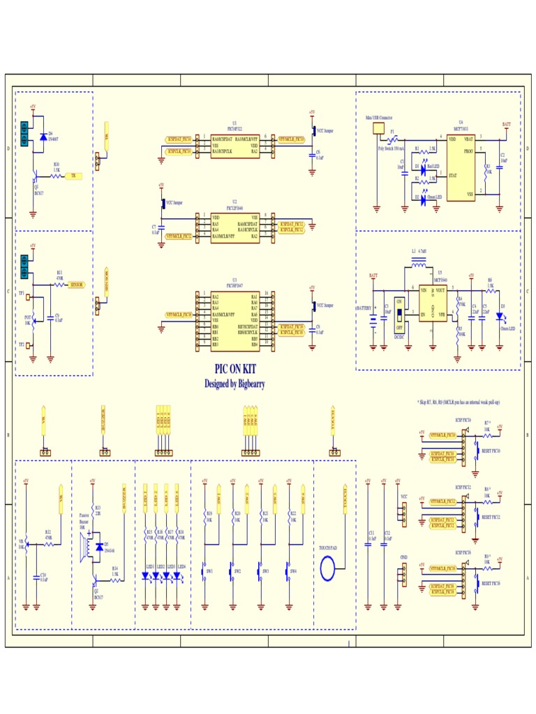 PIC Development Board Schematic | PDF