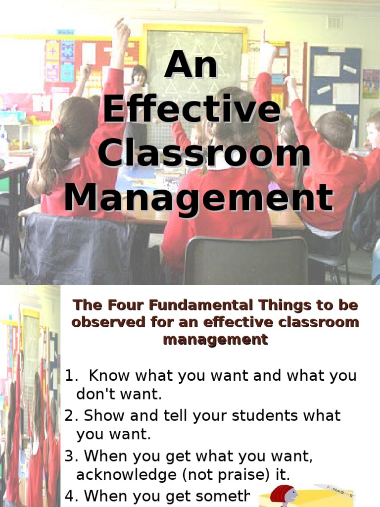 Effective Classroom Management Strategies | PDF | Classroom Management ...