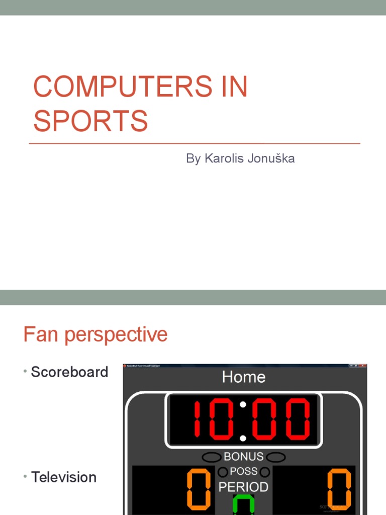 Computers Enhancing Sports Experience | PDF