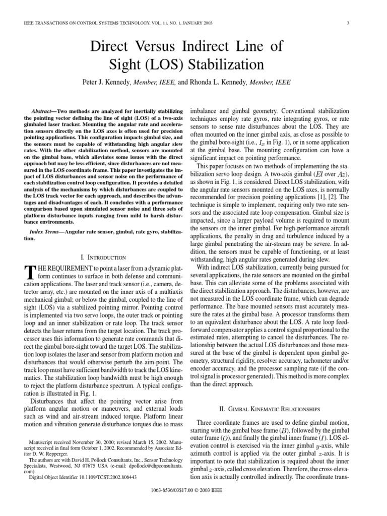 Gimbal Modeling PDF | PDF | Rotation Around A Fixed Axis | Torque