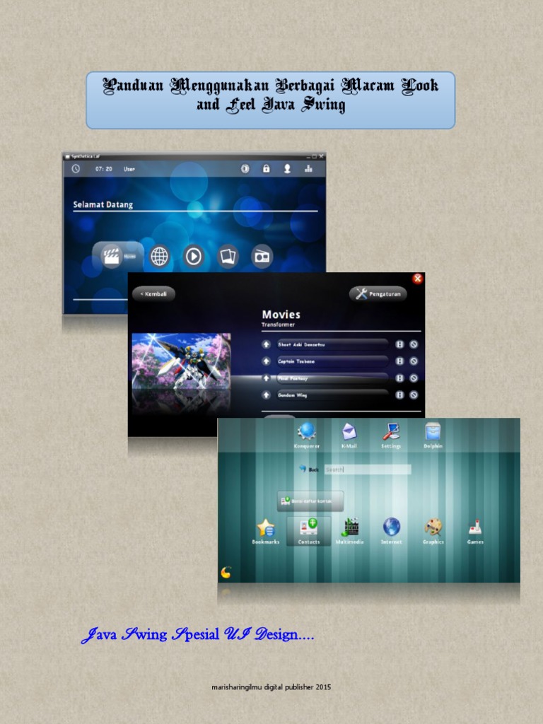 Panduan Menggunakan Berbagai Macam Look and Feel Java Swing | PDF