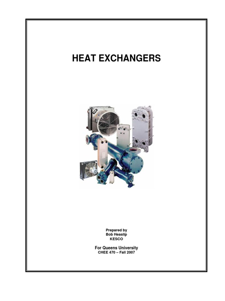 Heat Exchangers Design Notes.pdf | Heat Exchanger | Heat Transfer