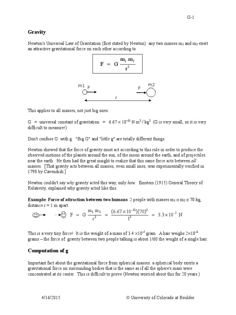 Useful For Physisc | PDF | Gravity | Weight