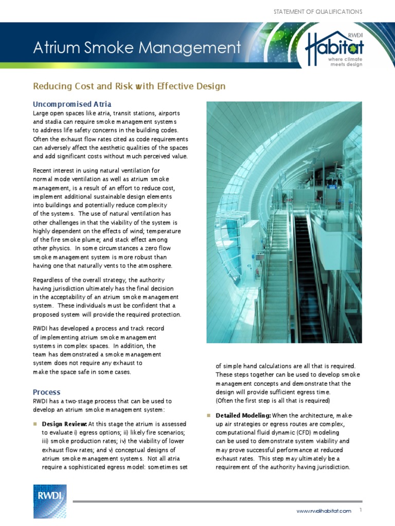 Habitat Soq - Atrium Smoke Management | PDF | Ventilation (Architecture ...
