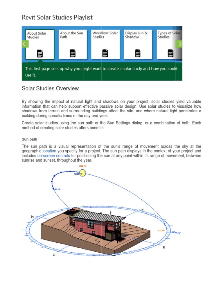 11-Revit Solar Studies Playlist | Download Free PDF | Sun | Astronomy