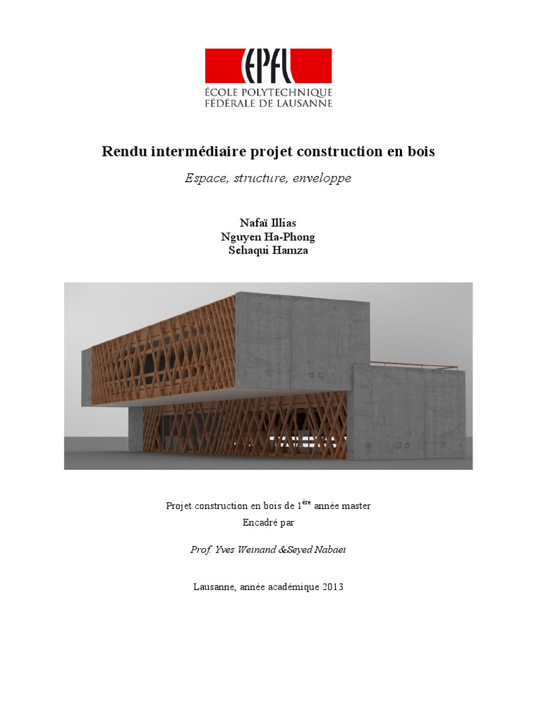Structure Mixte Bois - Béton | PDF | Treillis (assemblage) | Mur