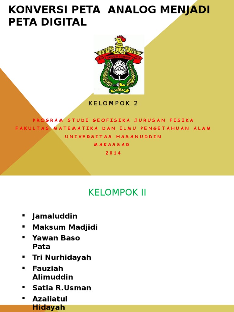 Konversi Peta Analog Menjadi Peta Digital | PDF