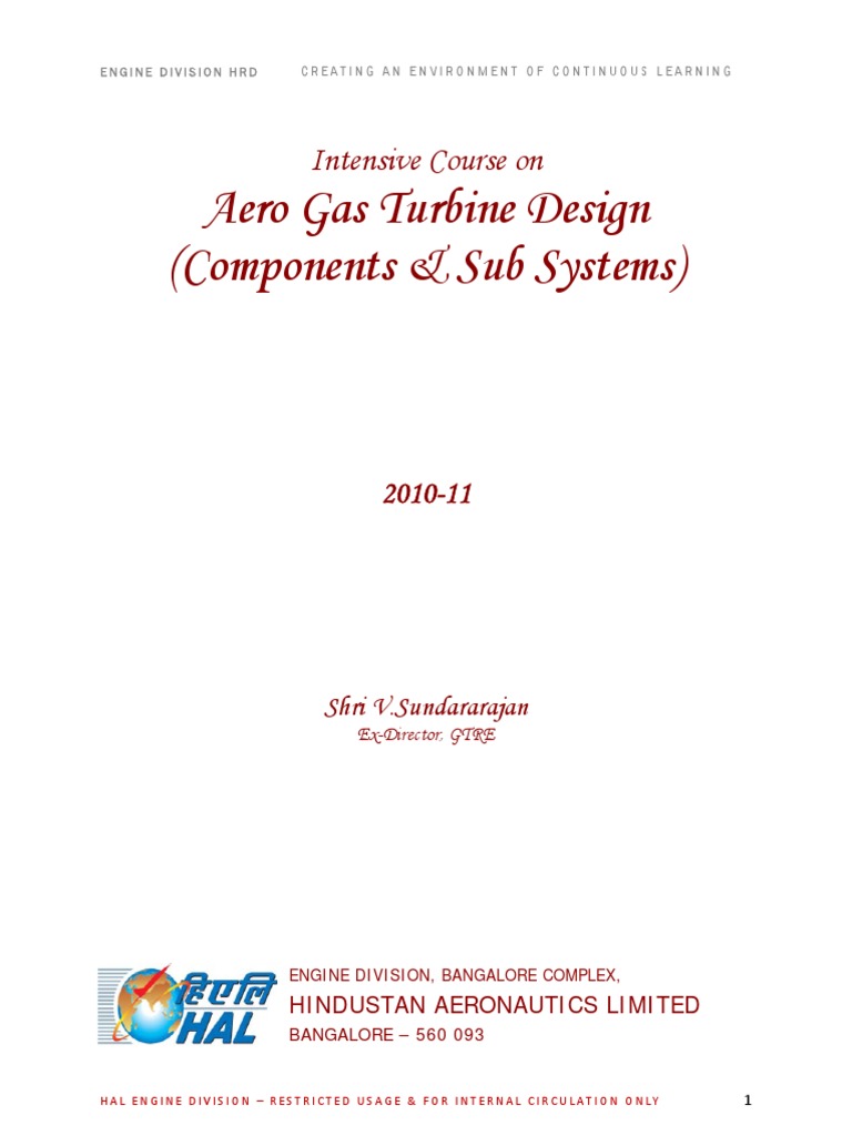 Aero Gas Turbine Design Course Overview | PDF | Gas Compressor | Jet Engine