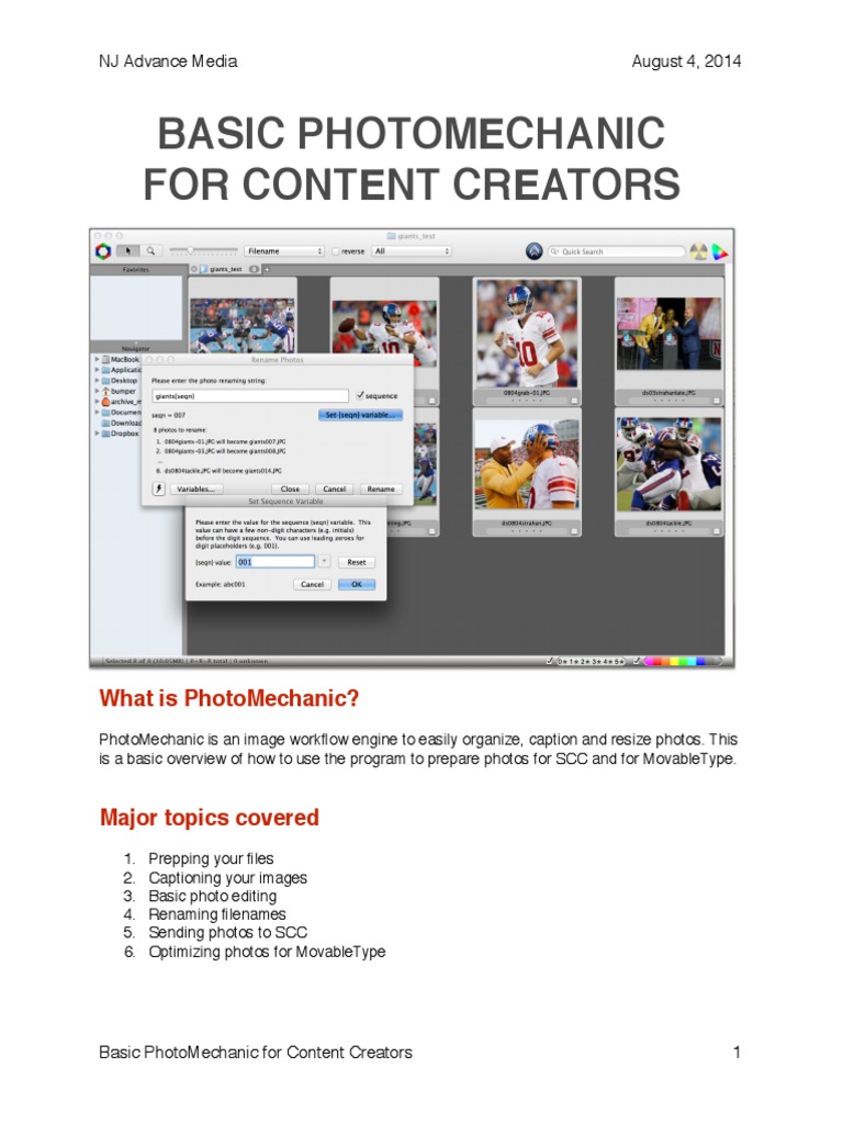 PhotoMechanic Manual | PDF | Photograph | Image Editing
