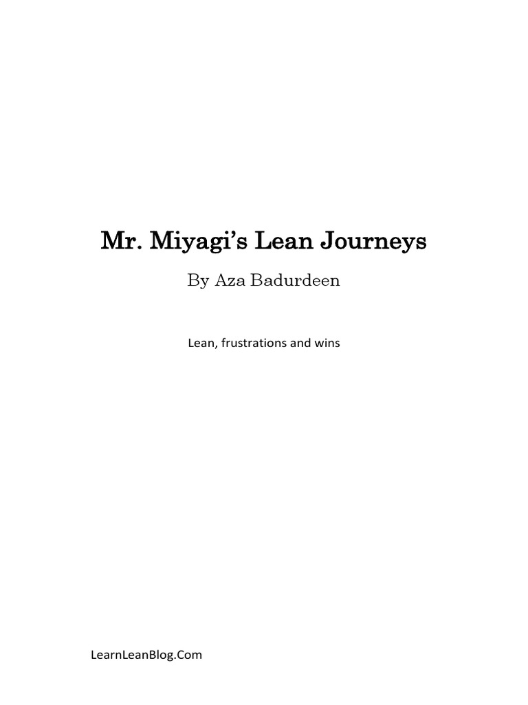 Lean Stories Lean Frustrations and Wins | PDF | Lean Manufacturing ...