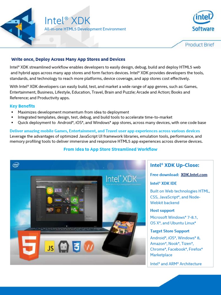 Intel® XDK: Write Once, Deploy Across Many App Stores and Devices | PDF | Android (Operating ...