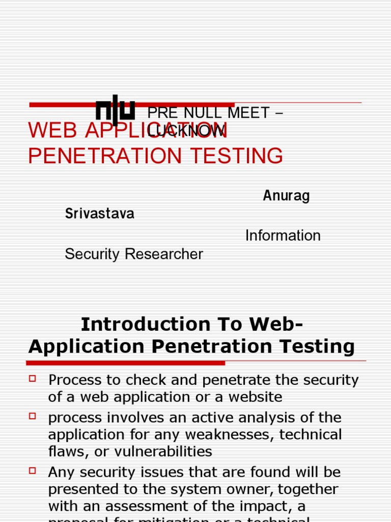 Introduction To Web-Application Penetration Testing | PDF | Information ...