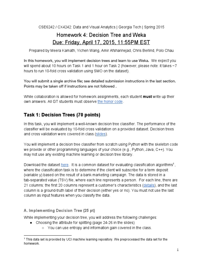 Cse6242 HW4 | PDF | Statistical Classification | Applied Mathematics