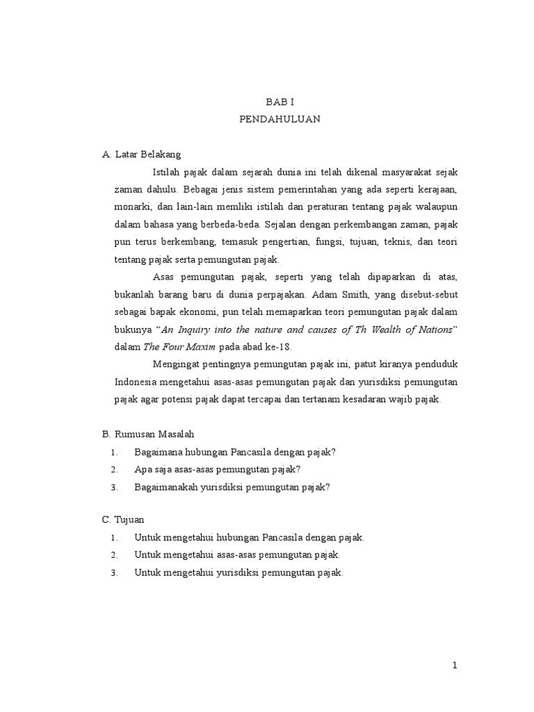 Makalah PHP (Bab 4) Asas Dan Yurisdiksi Pemungutan Pajak | PDF