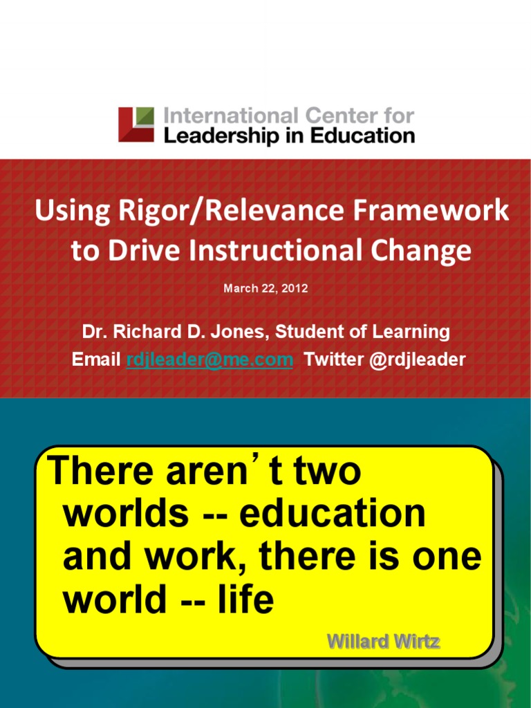 Using Rigor-Relevance Framework ICLE | PDF | Educational Assessment | Teaching Mathematics