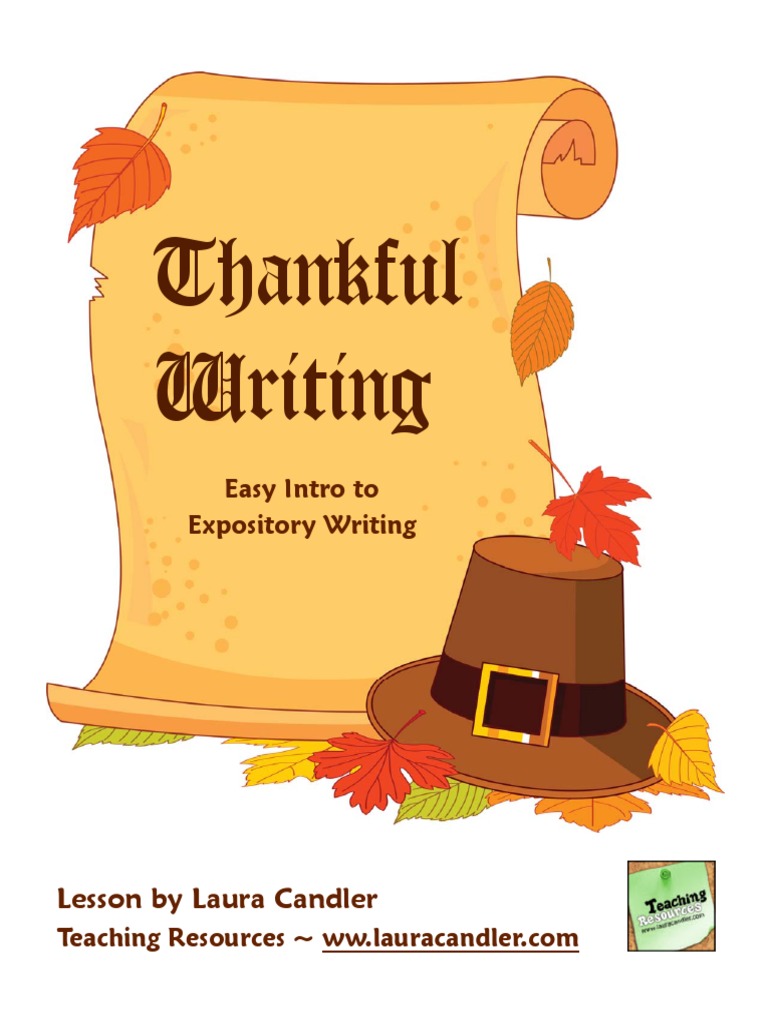 Thankful Writing An Expository Writing Lesson | PDF | Brainstorming ...