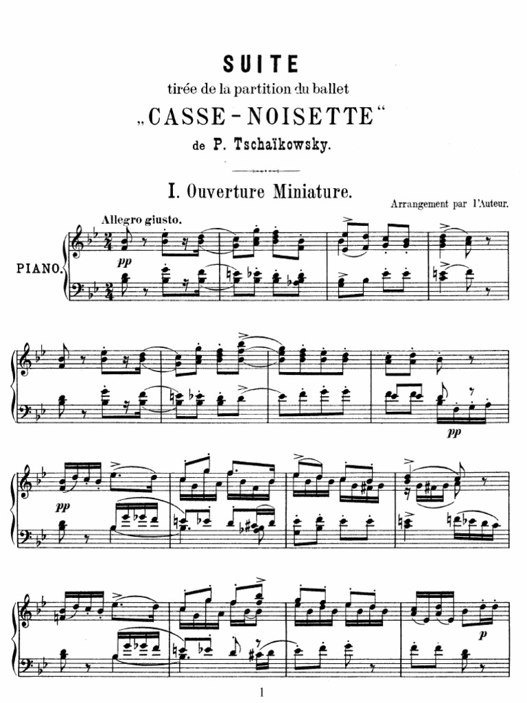 Tchaikovsky - Nutcracker Suite | PDF