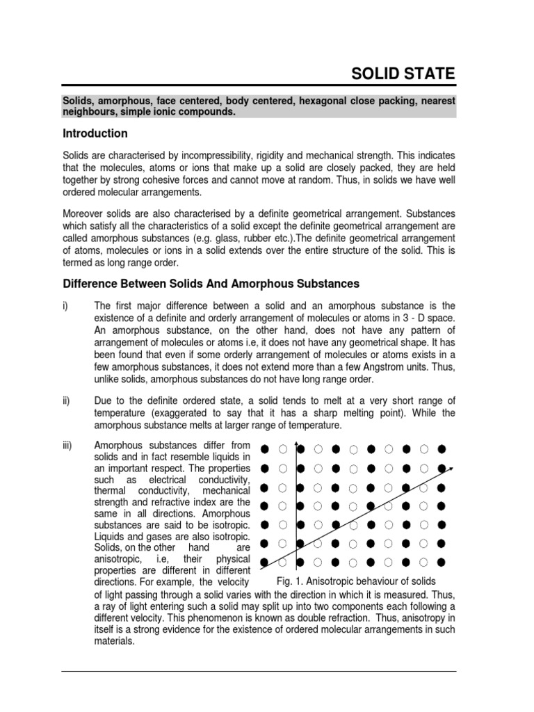 Solid State Theory | PDF | Crystal Structure | Solid