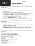 Spanish III Final Exam Project (Storybook) | PDF | Phrase | Grammatical ...