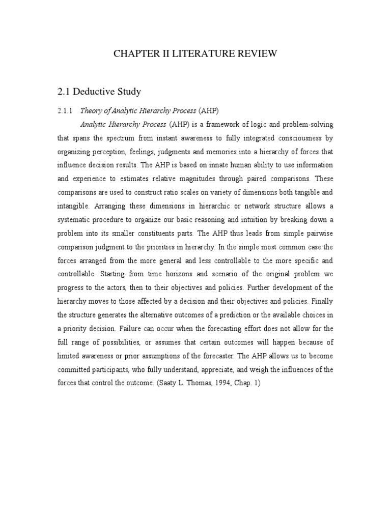 Chapter II Literature Review | PDF | Supply Chain | Epistemology