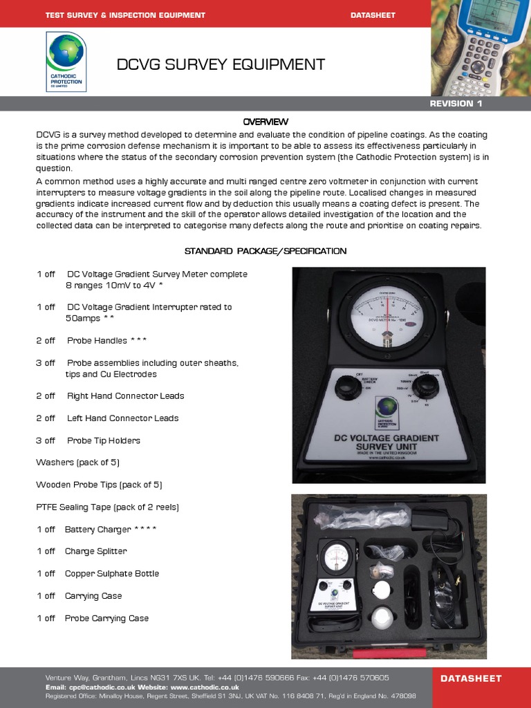 13142833663.5.6 DCVG Equipment Rev 1 | PDF | Battery Charger | Electricity