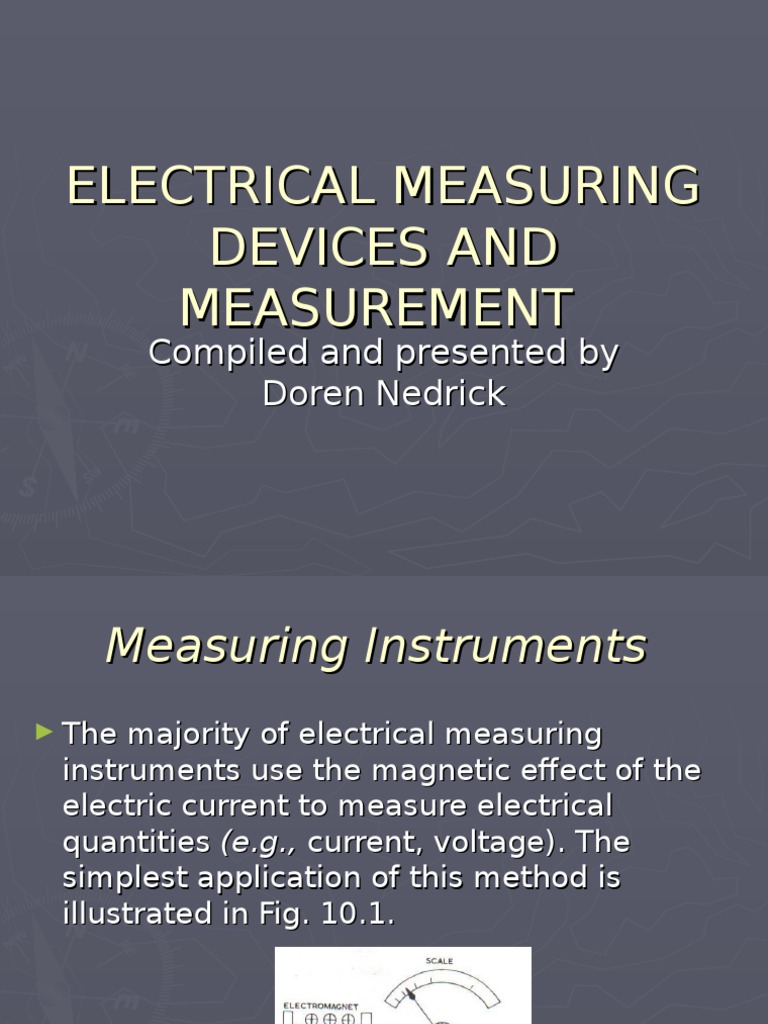 Electrical Measuring Devices and Measurement | PDF | Voltage ...