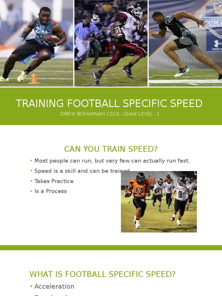Training Football Specific Speed | PDF | Acceleration | Knee