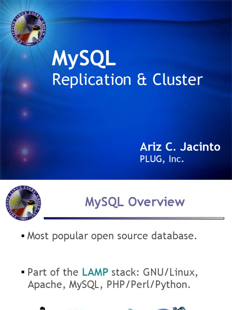 Mysql Replication And Cluster Pdf Replication Computing My Sql